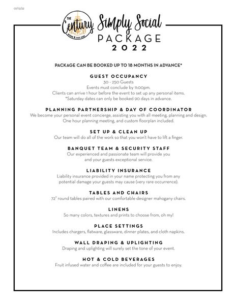 The Century - Modesto, CA - Wedding Venue