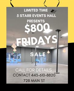 5 Starr Events Hall - Reisterstown, MD - Wedding Venue