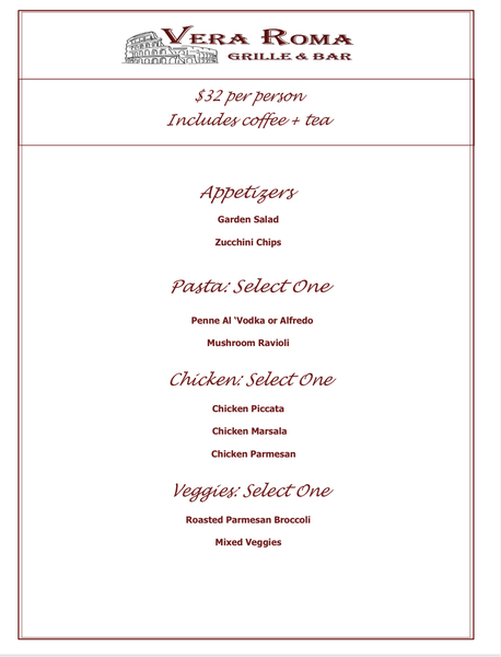 Vera Roma Grille & Bar - Torrington, CT - Party Venue